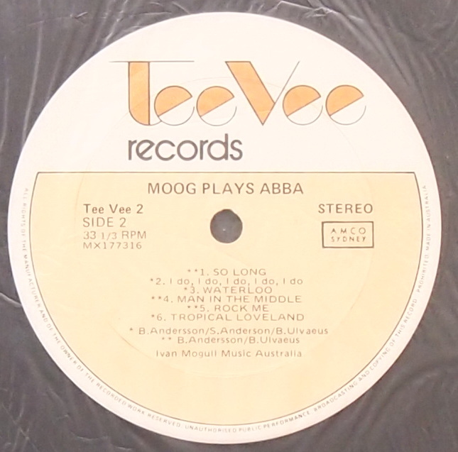 SOLD OUT! (MOOG PLAYS ABBA - ROBIN WORKMAN) - Record Hunter